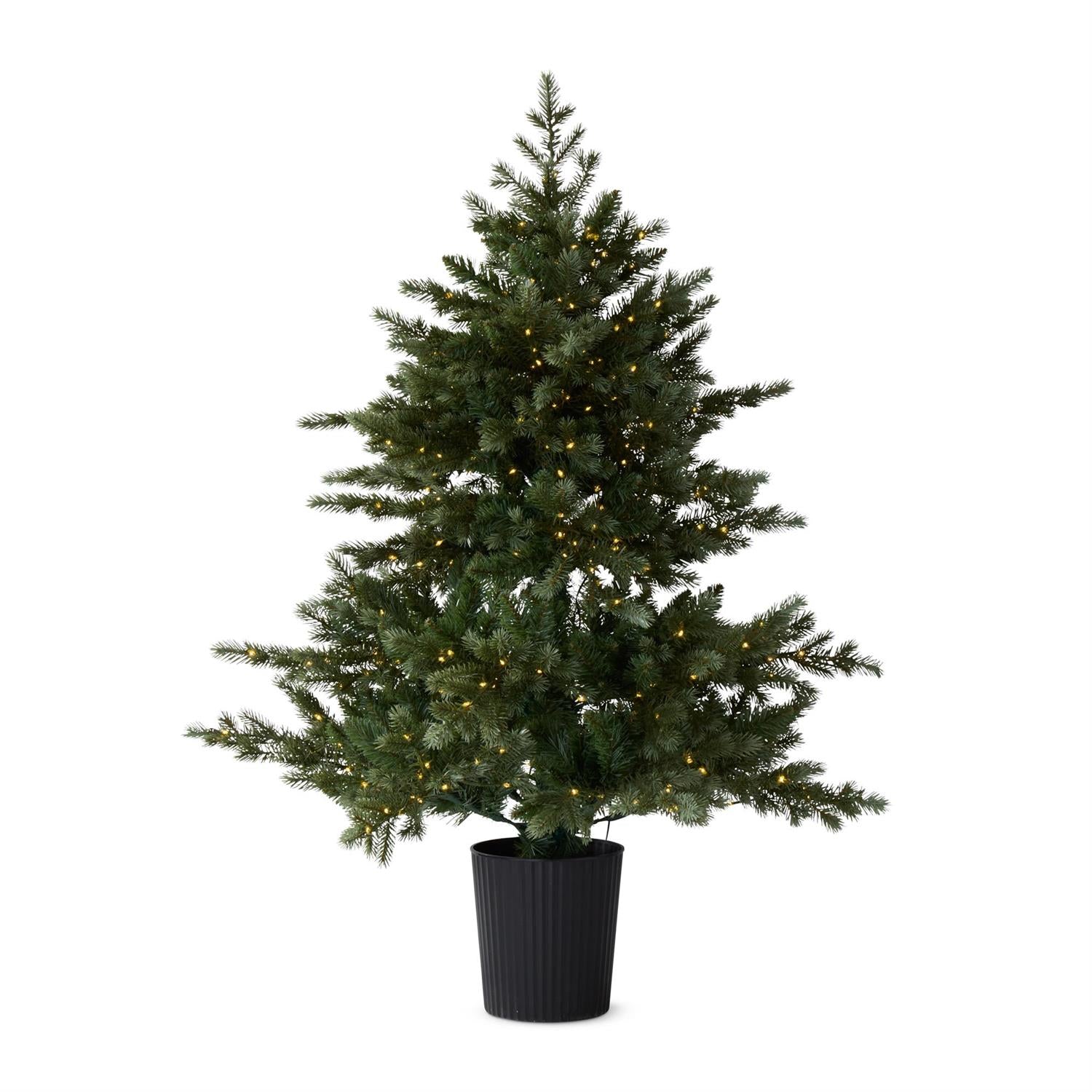48 Inch LED Pine Tree in Black Pot w/Multi Function – The Margaret ...
